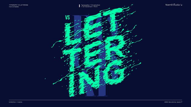 Typography vs Lettering Poster – Noem9 Studio
